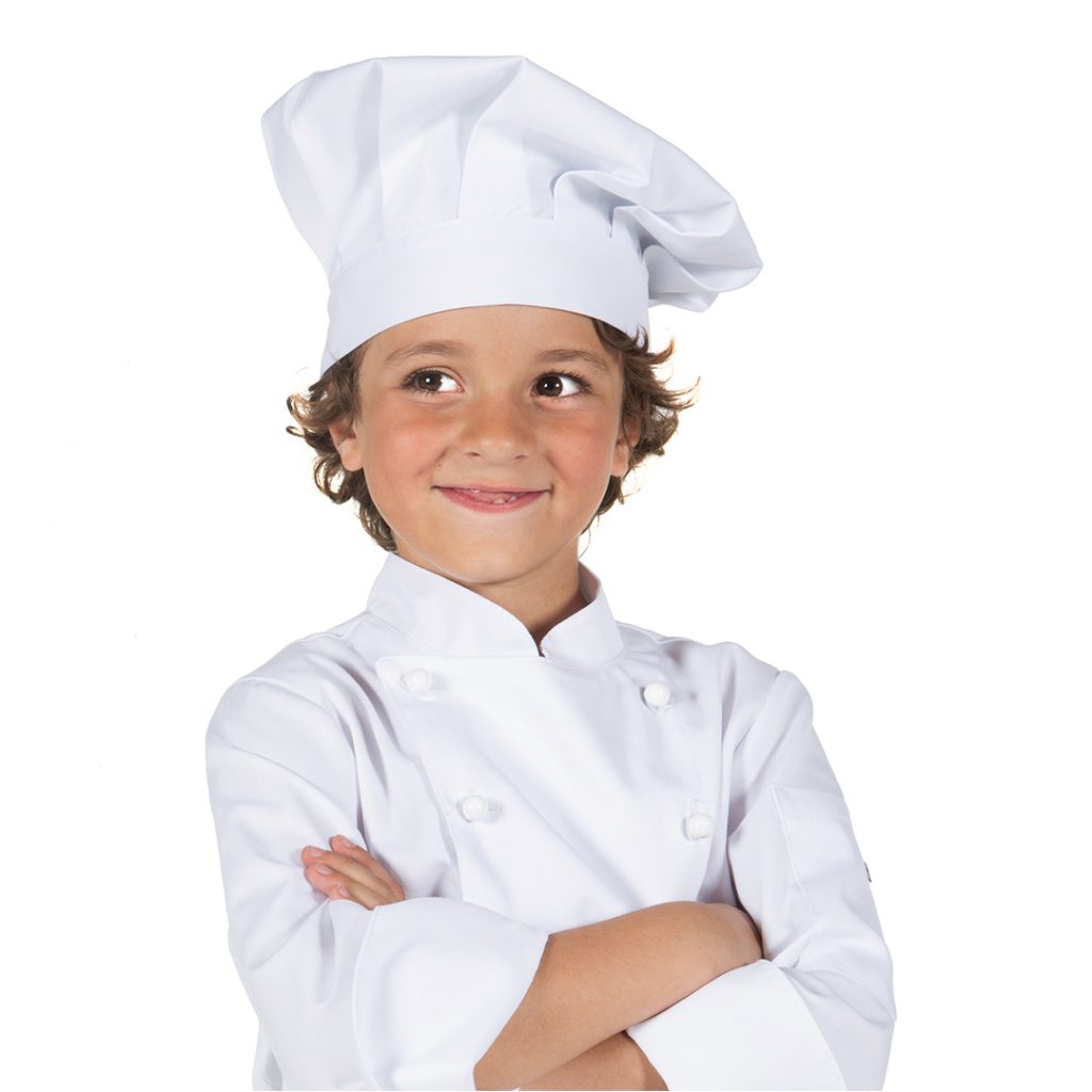 Gorro de cocina infantil blanco | Cocina Infantil | Uniformes Trimber