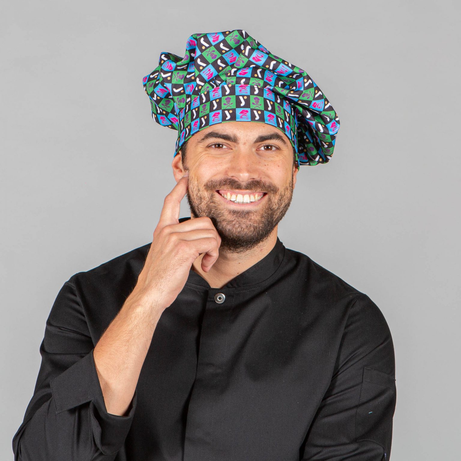 GORRO DE COCINA ICONOS | Uniformes Trimber