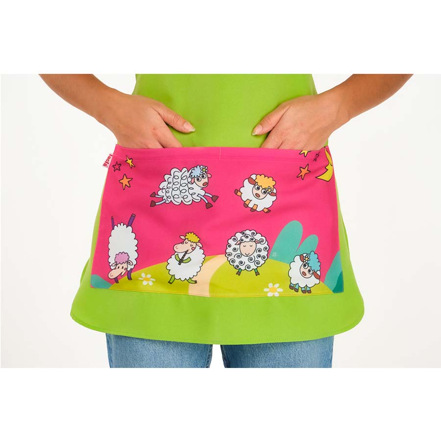 Delantal maestra infantil Ovejas | Confecciones Trimber S. L.
